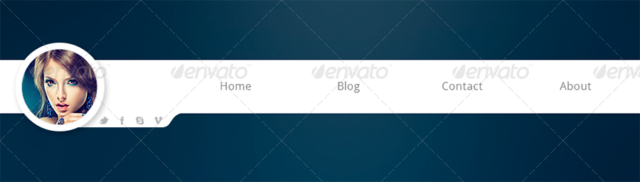 Personalized Navigation Bar, Web Elements | GraphicRiver